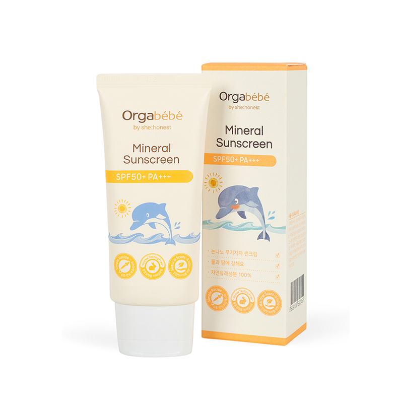 跨境豆-[Korea Cross Border]Korea Orgabebe mineral sunscreen